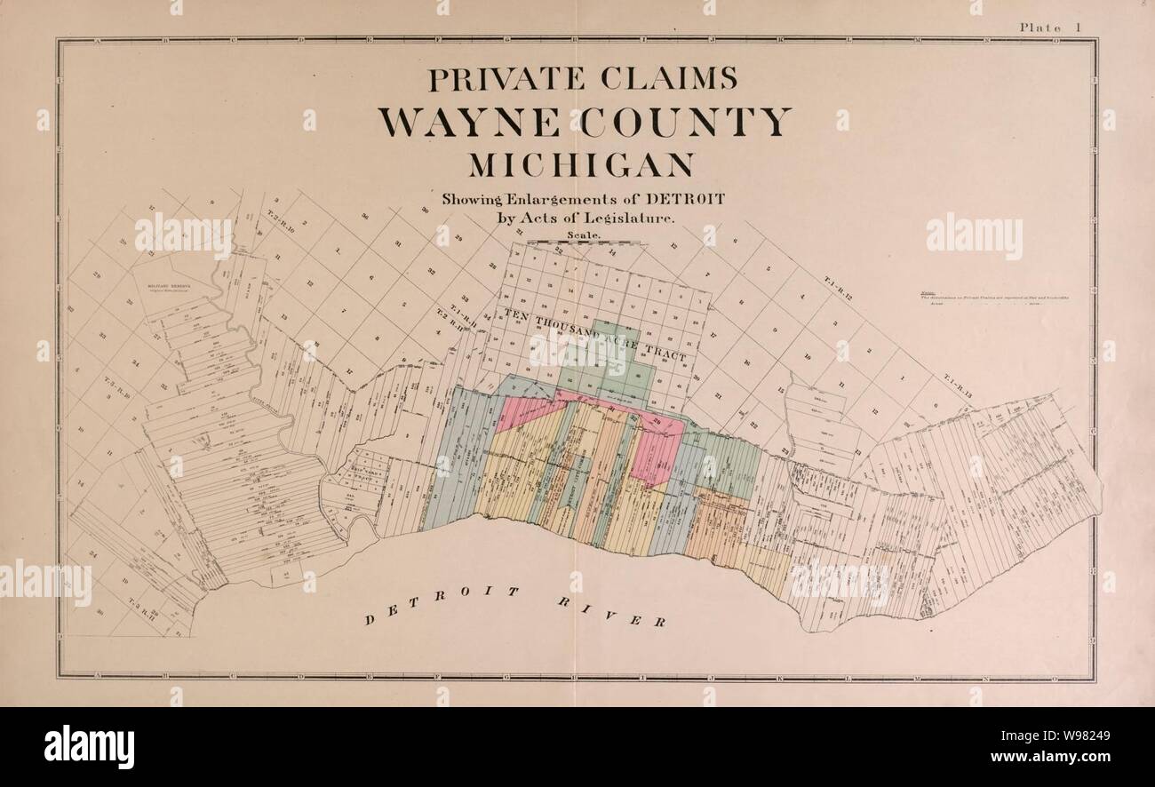 Detailed official atlas of Wayne County, Michigan - containing general ...