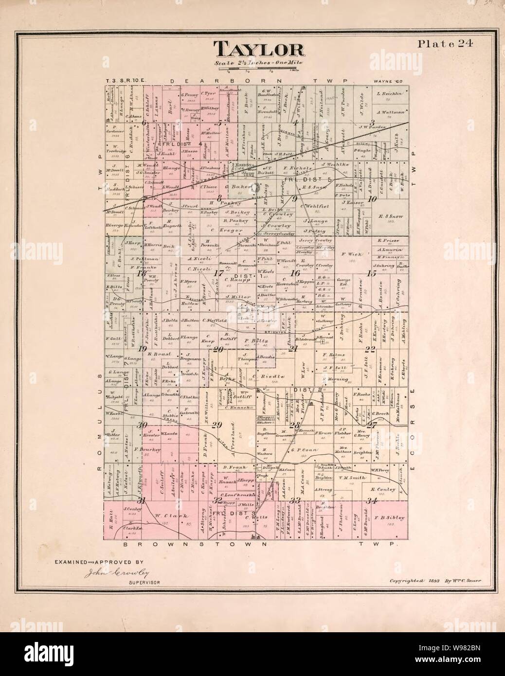 Detailed official atlas of Wayne County, Michigan - containing general ...