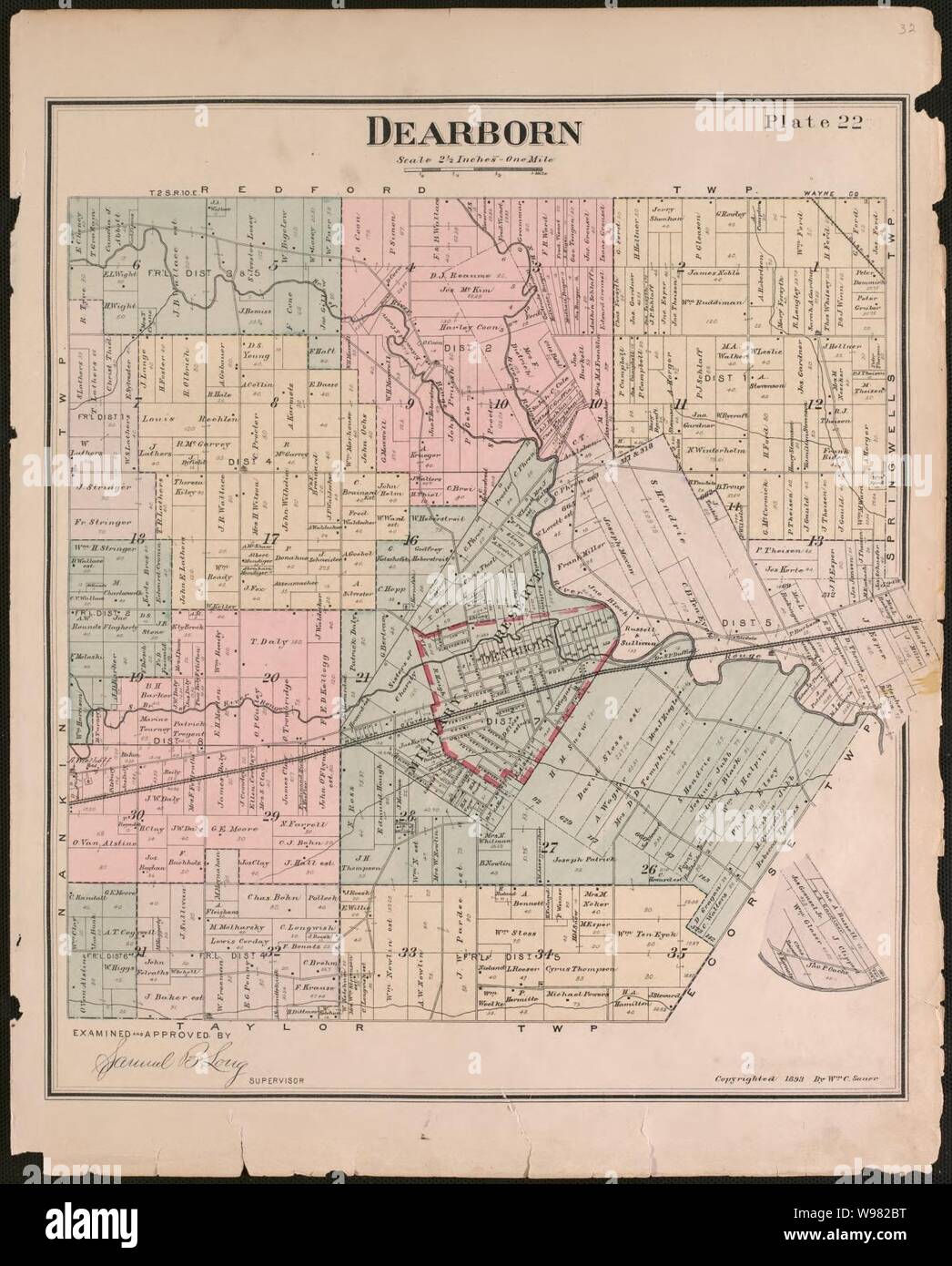 Detailed official atlas of Wayne County, Michigan - containing general ...