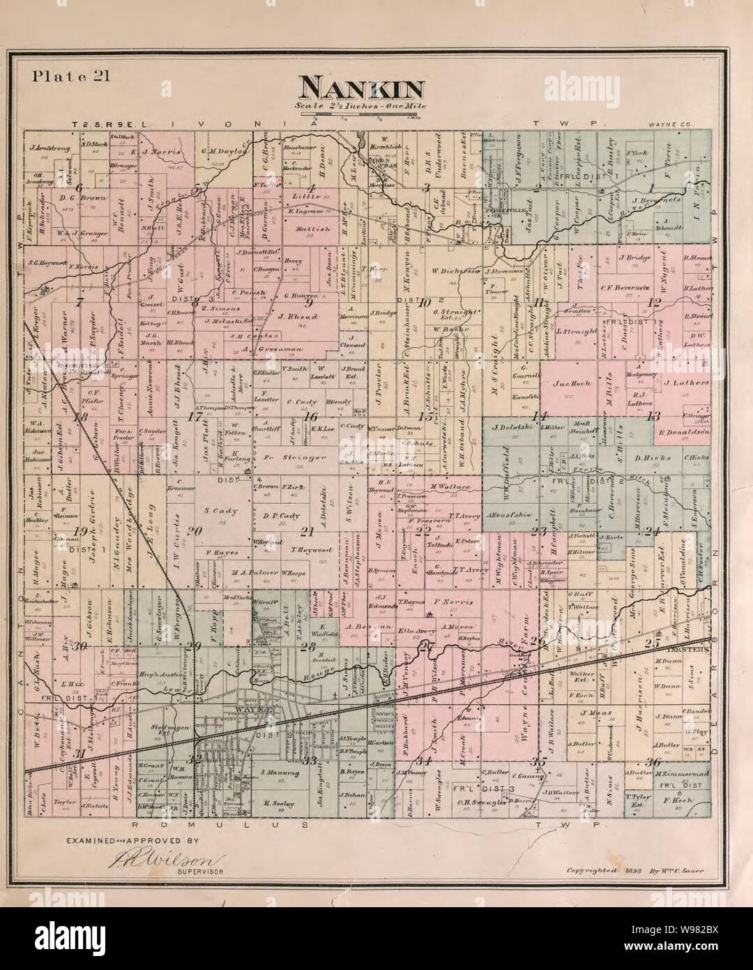 Detailed official atlas of Wayne County, Michigan - containing general ...