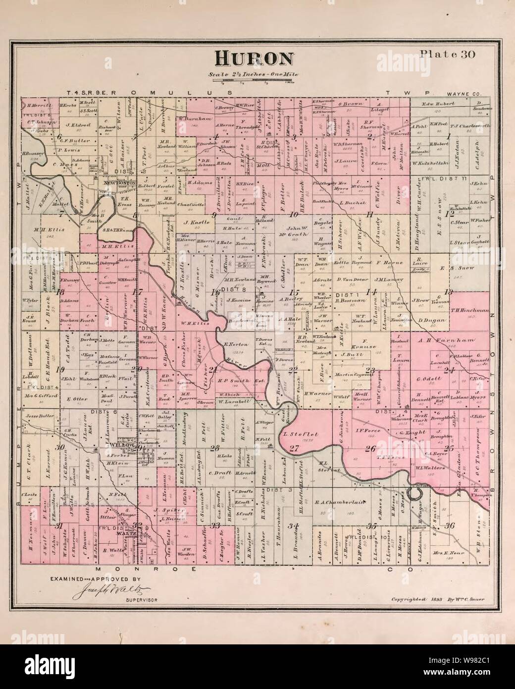 Detailed official atlas of Wayne County, Michigan - containing general ...