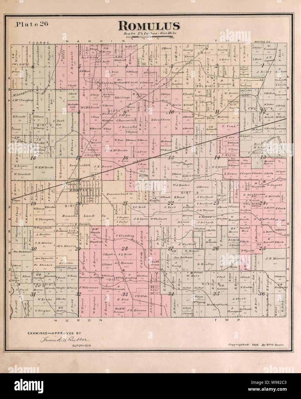 Detailed official atlas of Wayne County, Michigan - containing general ...