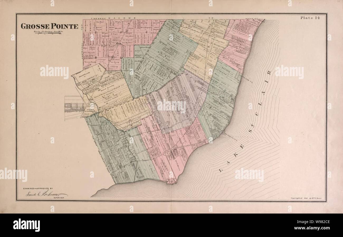 Detailed official atlas of Wayne County, Michigan - containing general ...