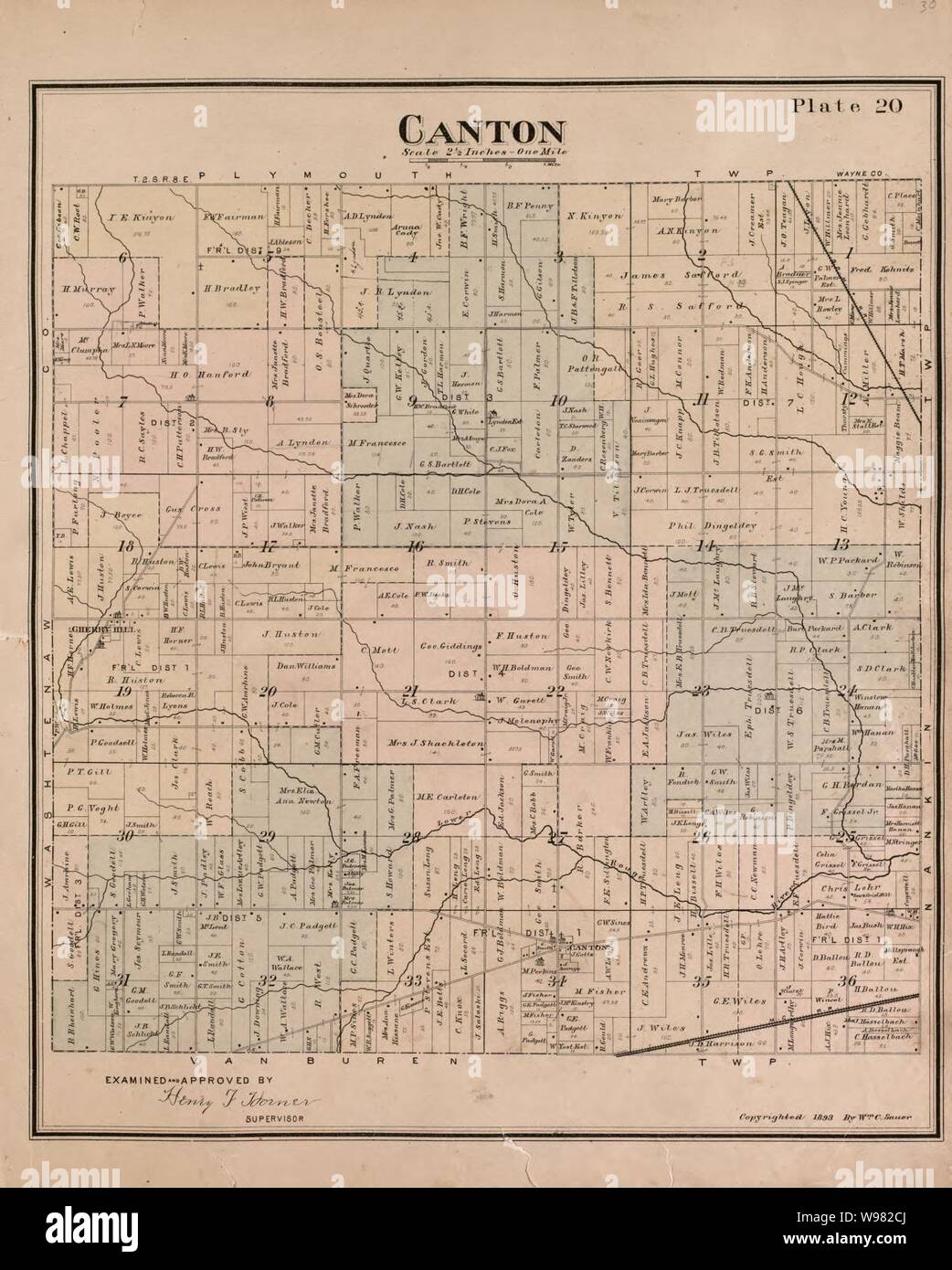 Detailed official atlas of Wayne County, Michigan - containing general ...
