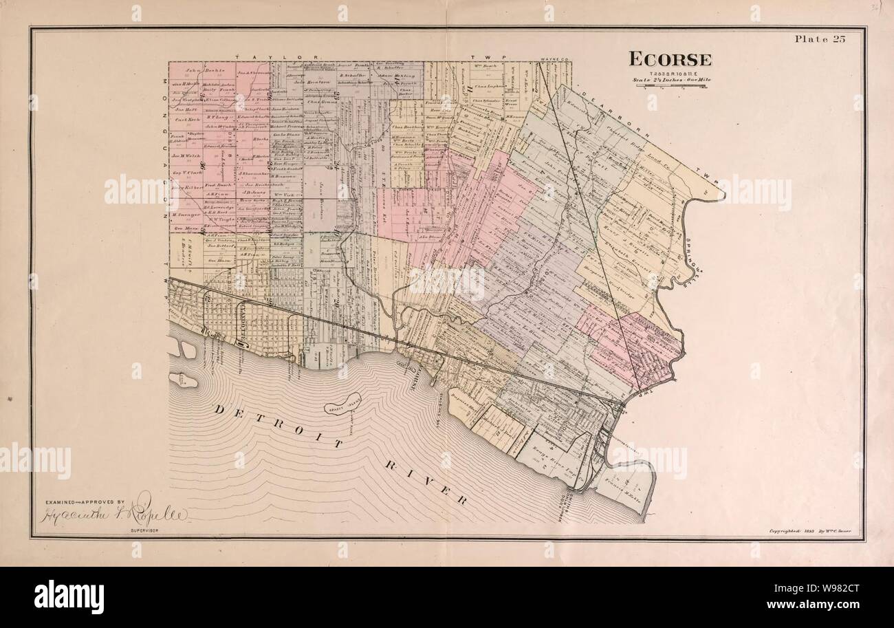 Detailed official atlas of Wayne County, Michigan - containing general ...