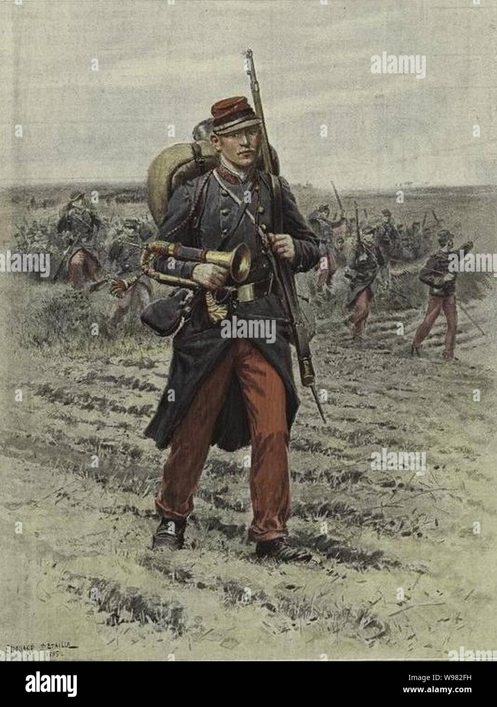 Detaille - Infantry bugler Stock Photo - Alamy