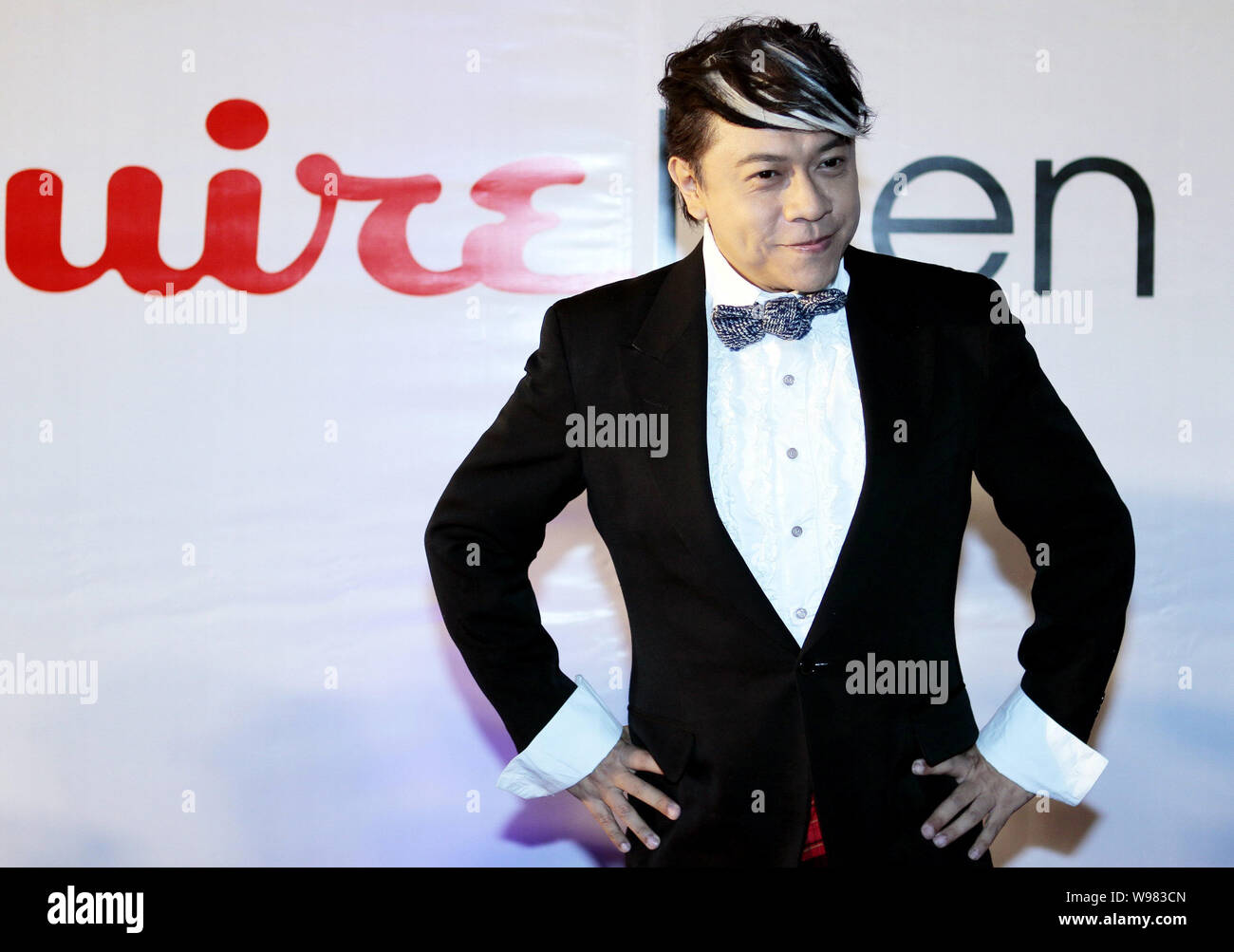 Taiwanese TV host Kevin Tsai is pictured on the red carpet prior to the ...
