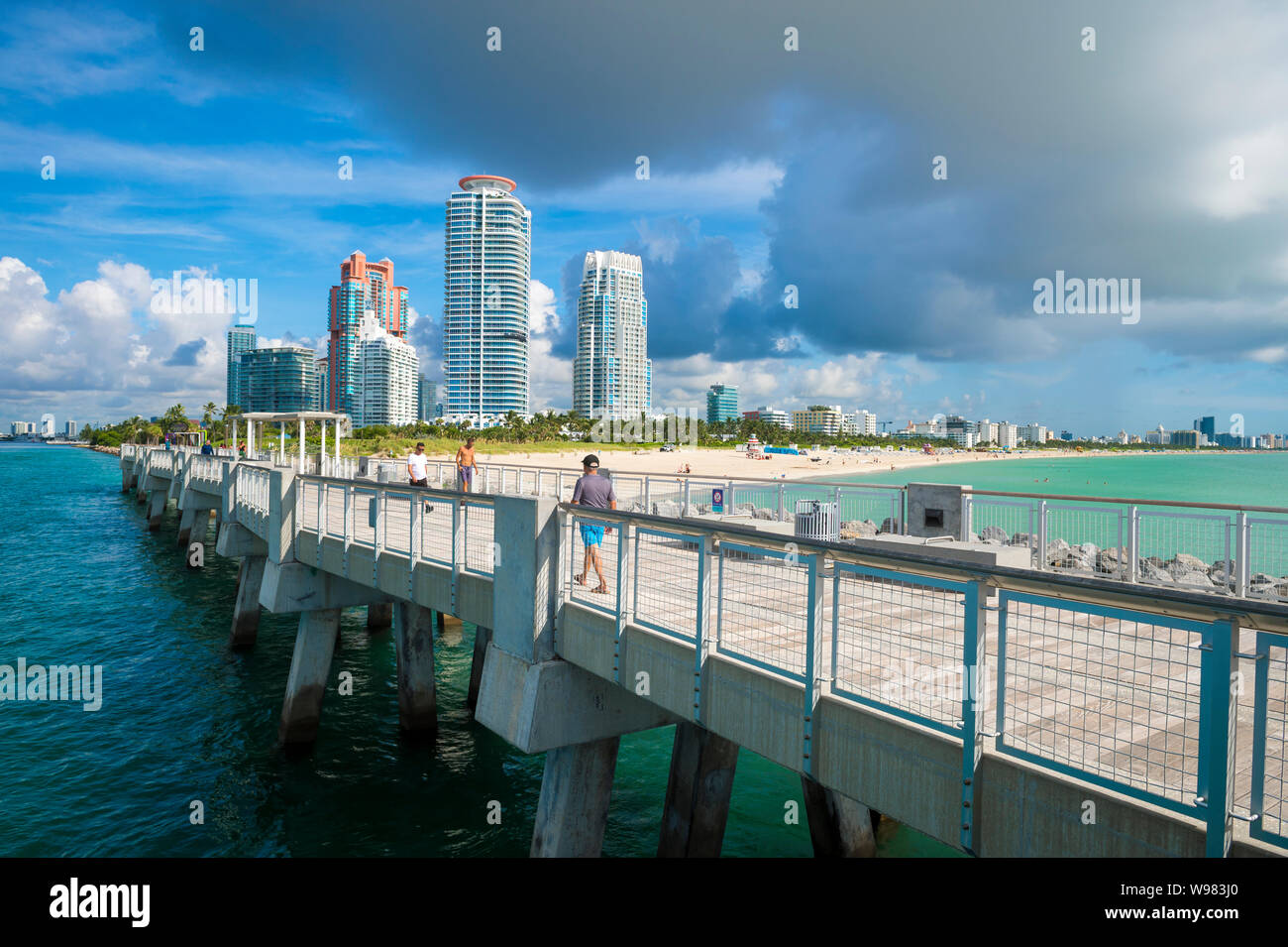 Miami beach ocean clouds in hi-res stock photography and images - Alamy