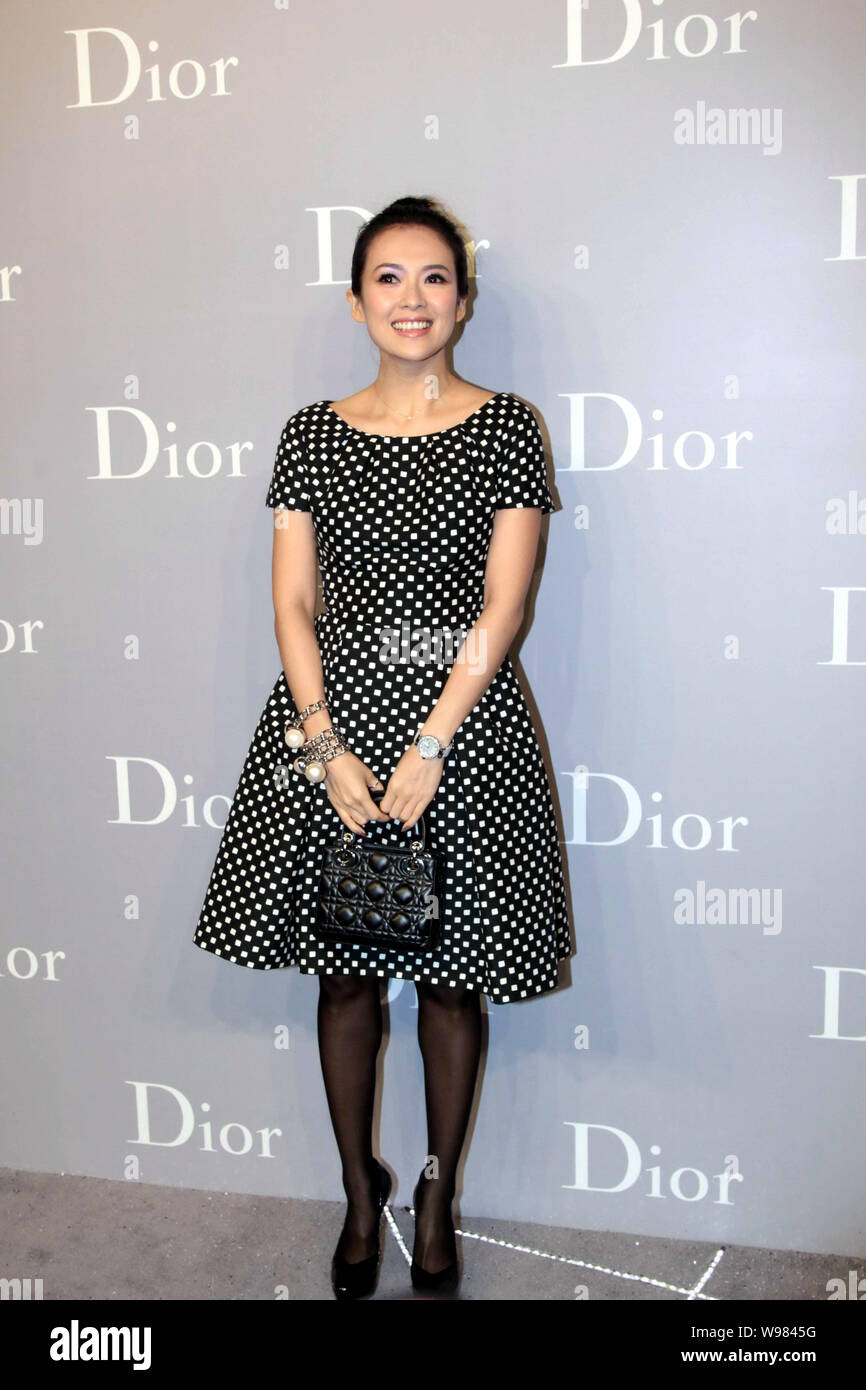 Chinese actress Zhang Ziyi poses at the opening ceremony of the Dior ...