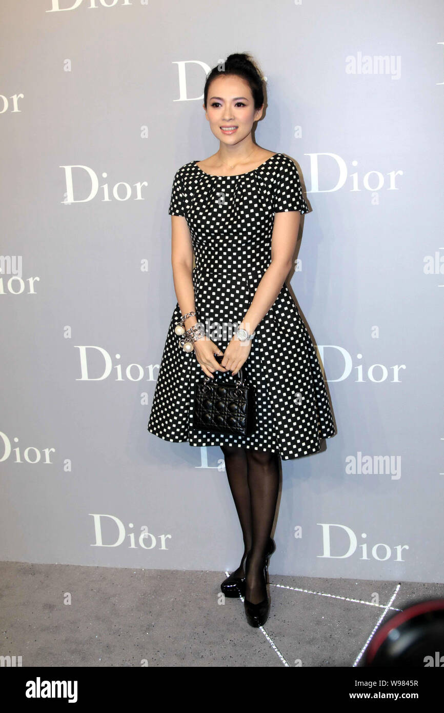 Chinese actress Zhang Ziyi poses at the opening ceremony of the Dior ...