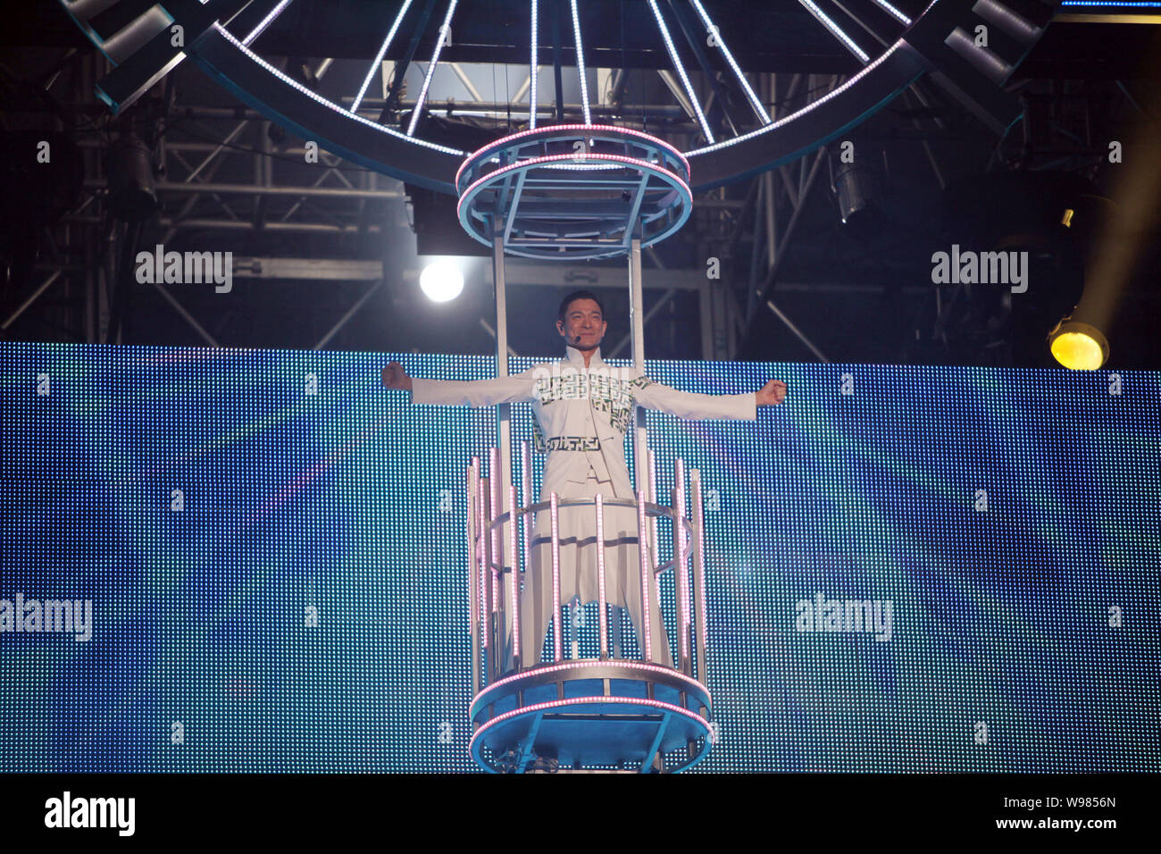 Hong Kong singer and actor Andy Lau performs at his Unforgettable ...