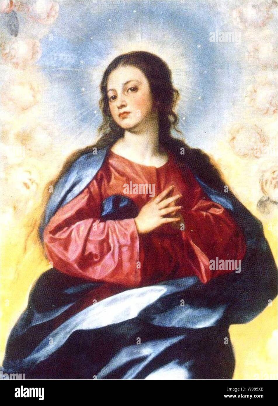 Detalle de la Inmaculada Concepción de Alonso Cano Stock Photo - Alamy