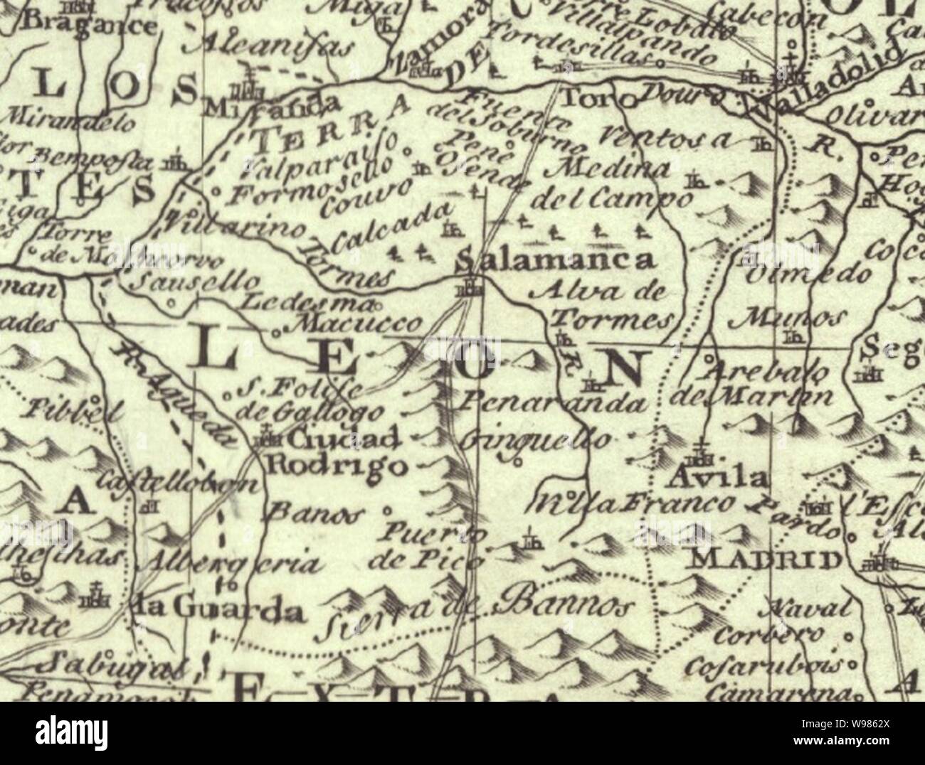 Mapa de leon hi-res stock photography and images - Alamy