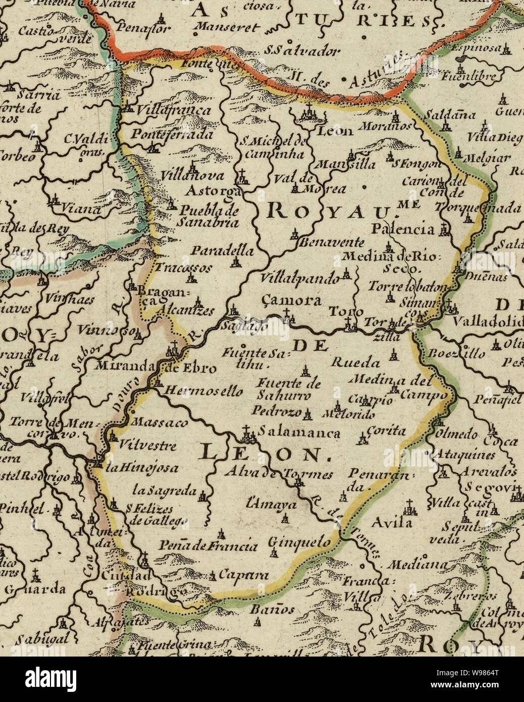 Mapa de leon hi-res stock photography and images - Alamy