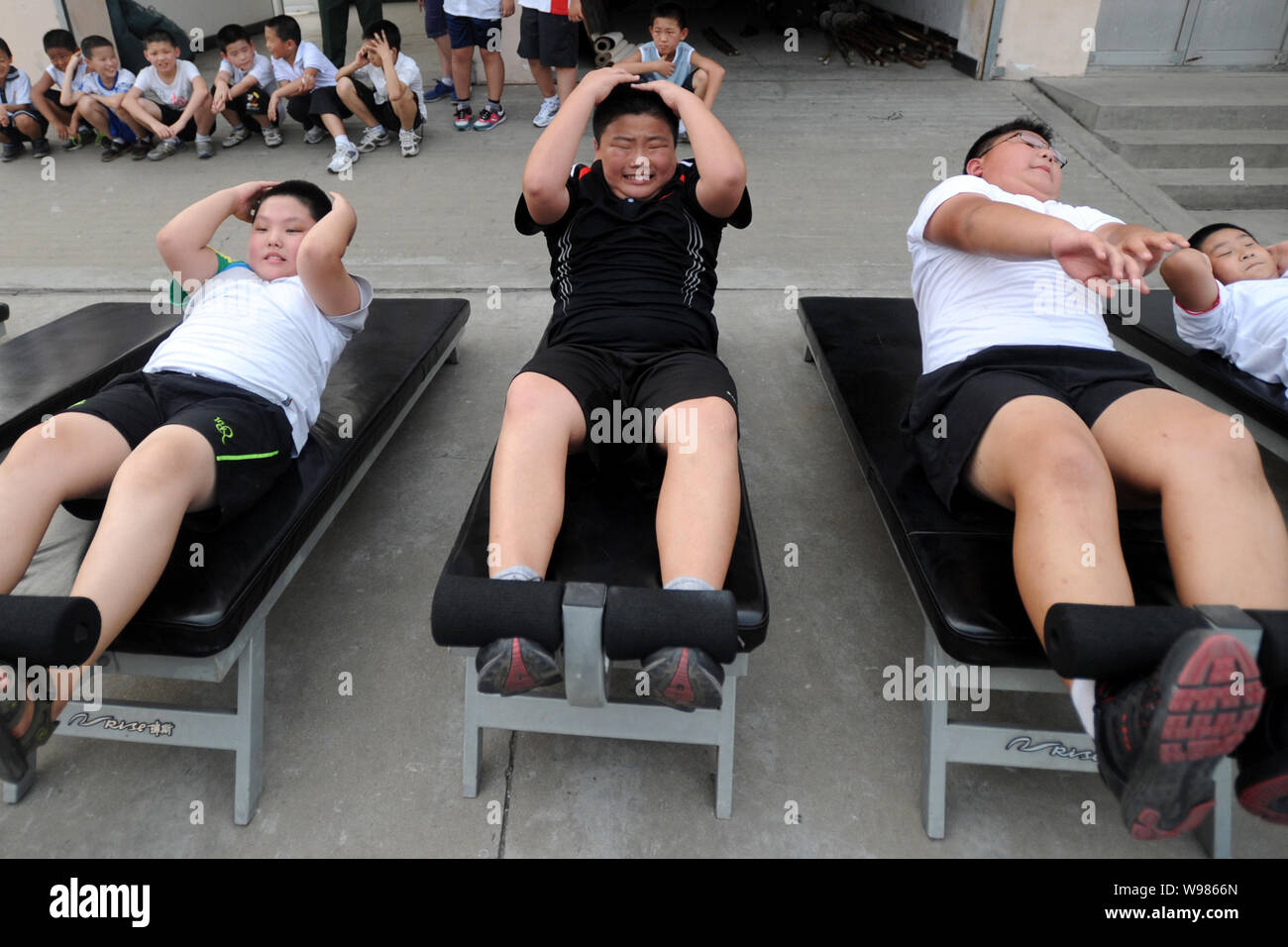 Overweight children camp hi-res stock photography and images - Alamy