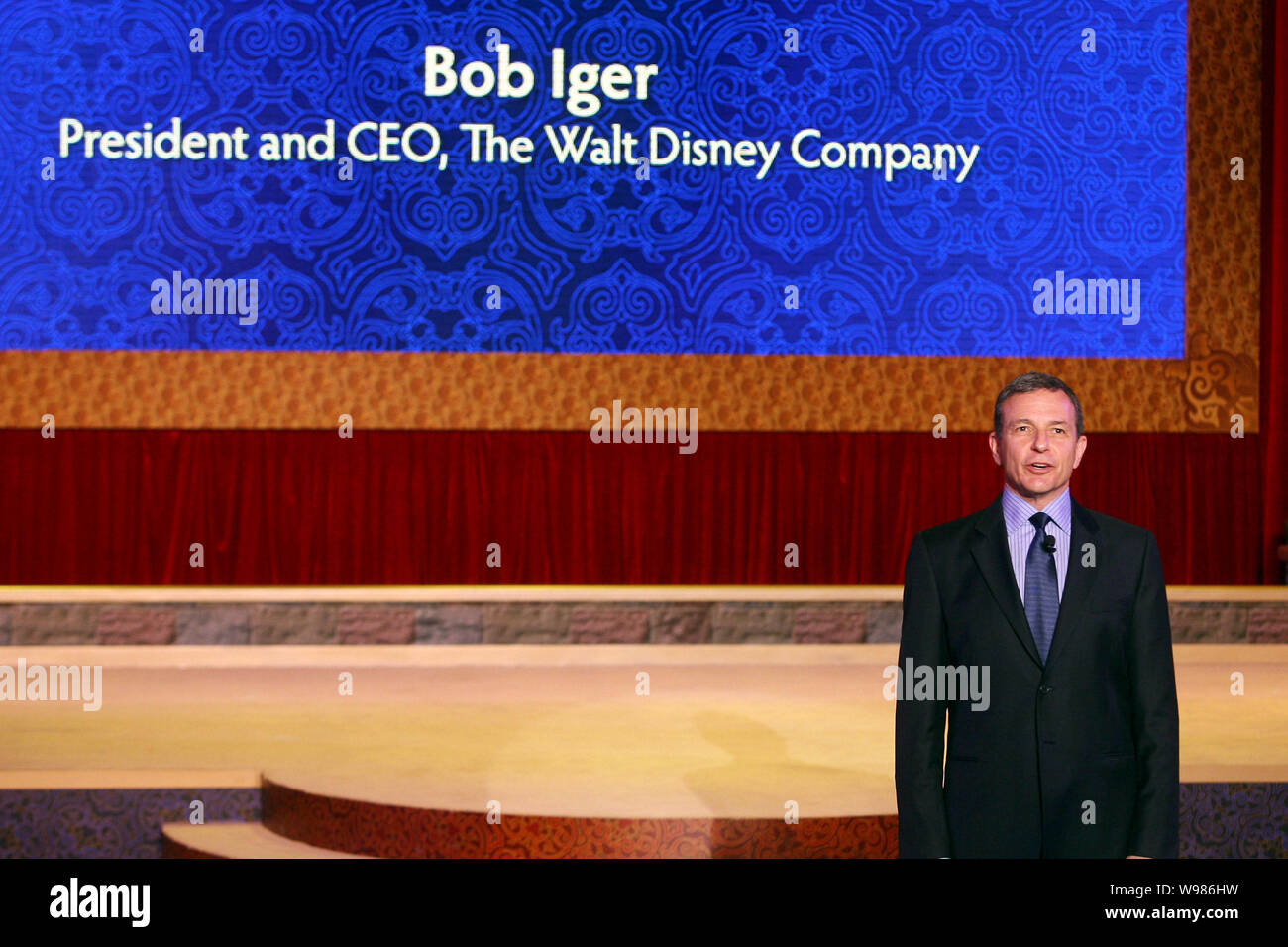 Robert A. Iger (Bob Iger), left, President and CEO of The Walt Disney ...