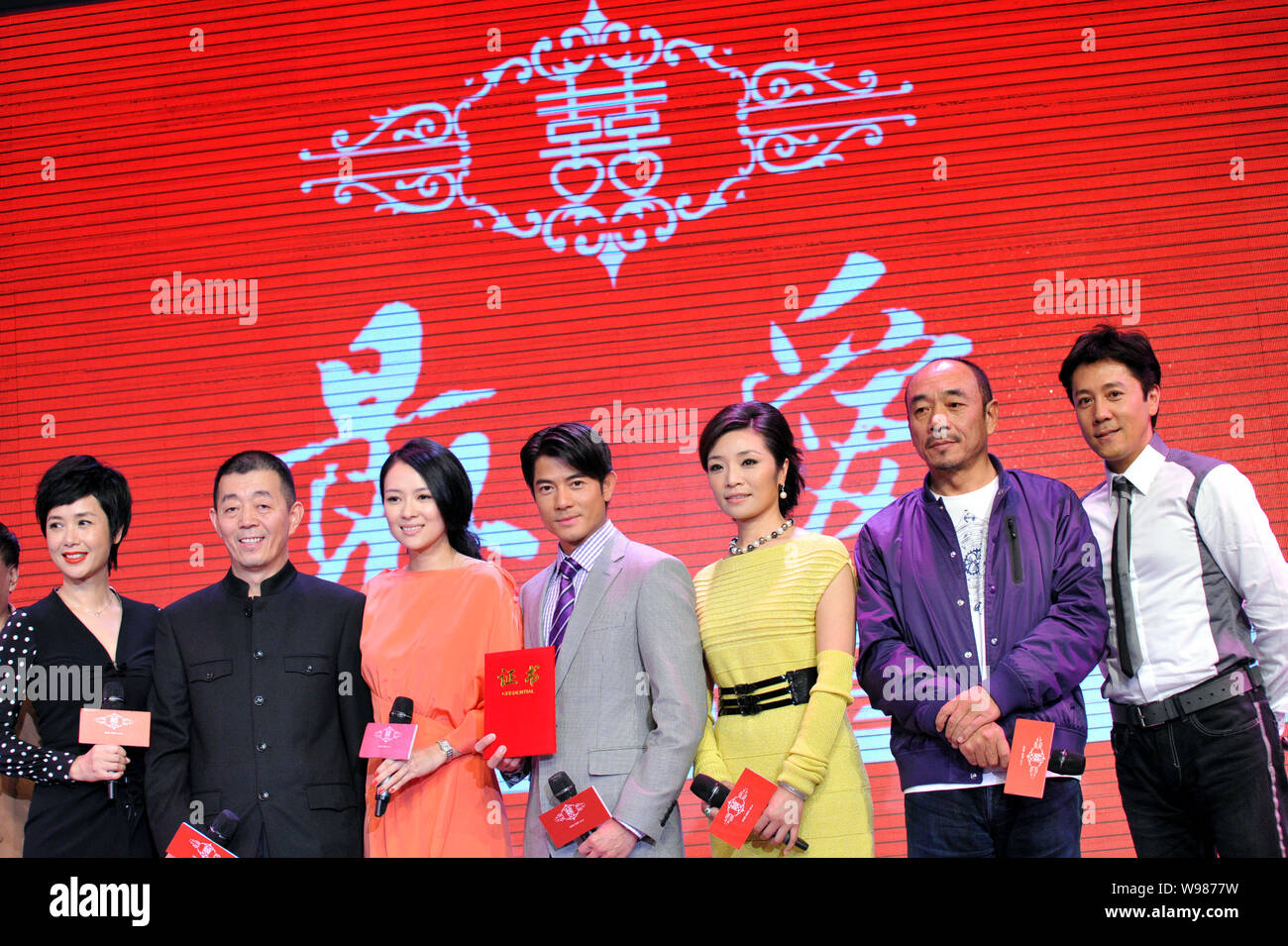 (From left) Chinese actress JIang Wenli, Chinese director Gu Changwei ...
