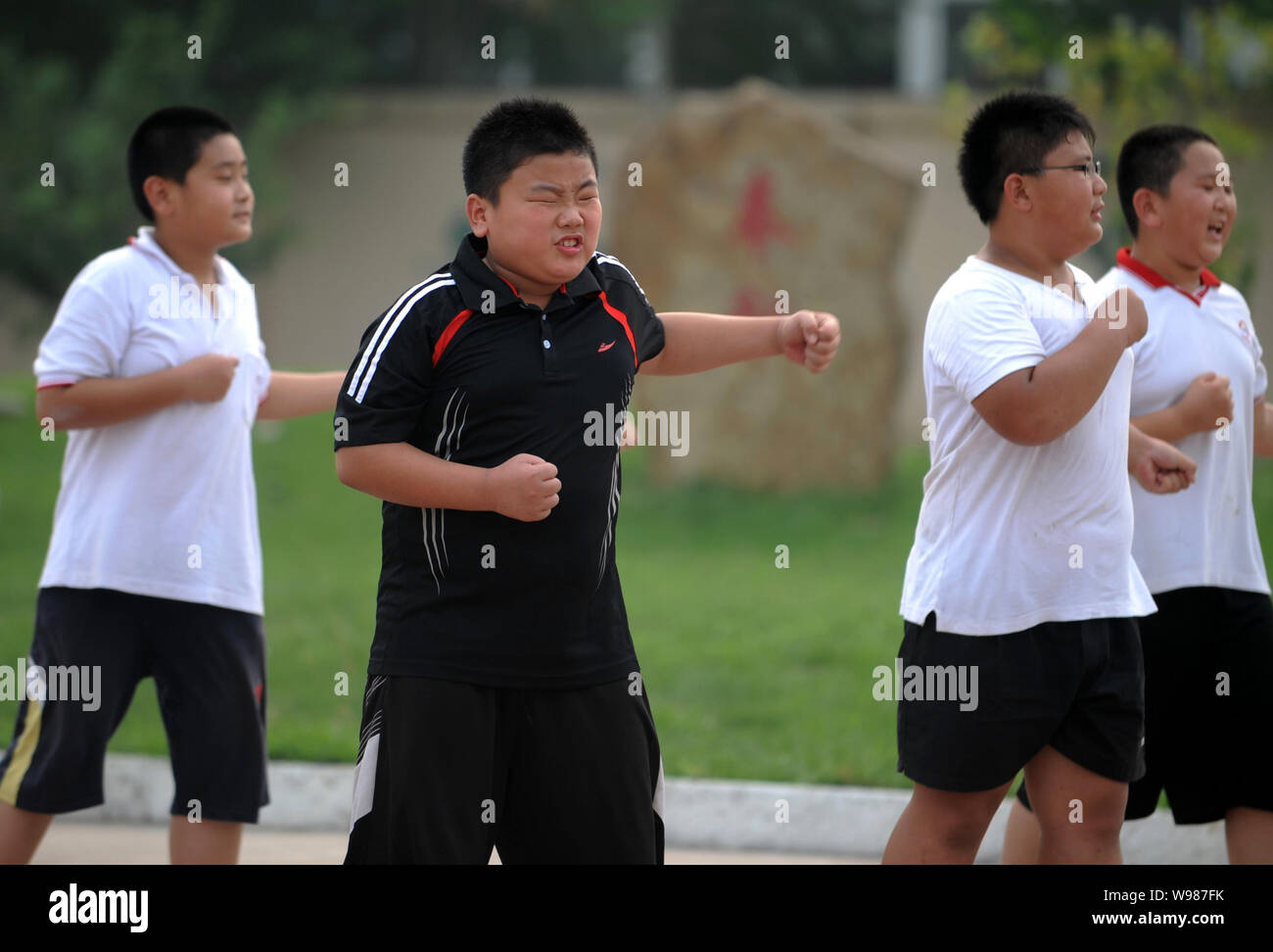 China obese child hi-res stock photography and images - Alamy