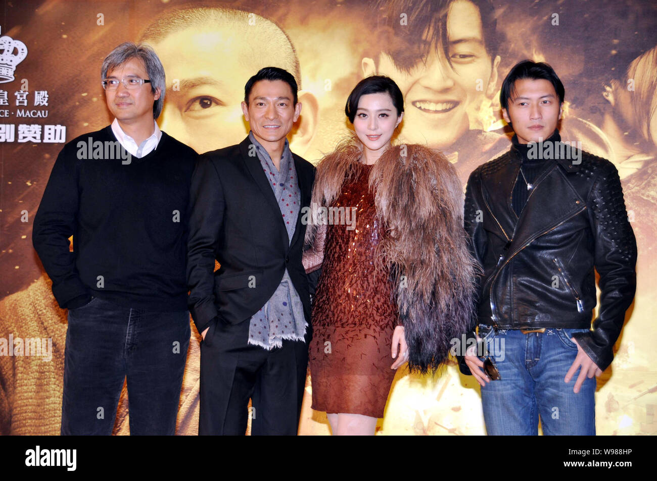 (From left) Hong Kong director Benny Chen, Hong Kong singer and actor ...