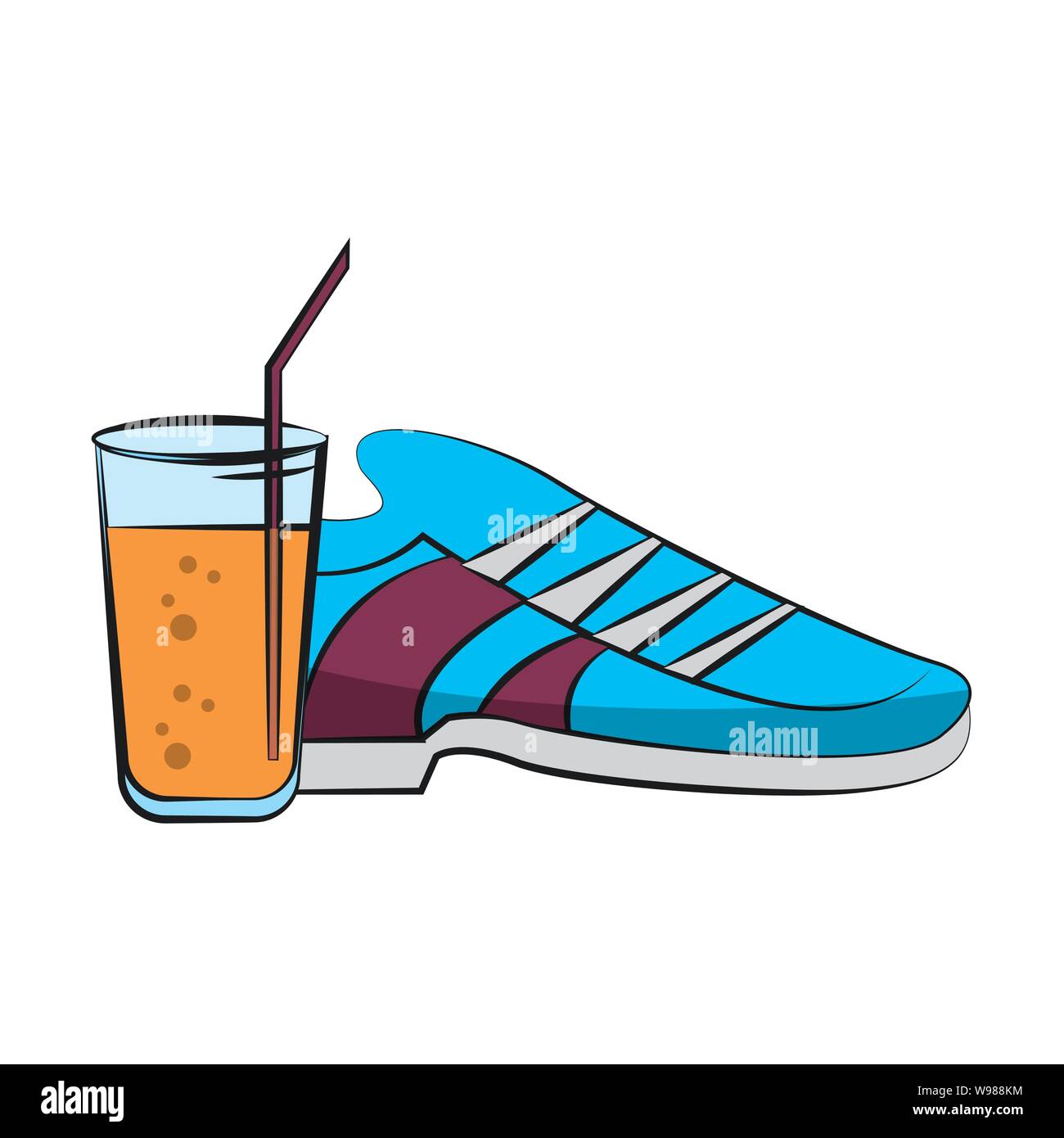fitness sport heatlhy lifestyle cartoon Stock Vector Image & Art - Alamy