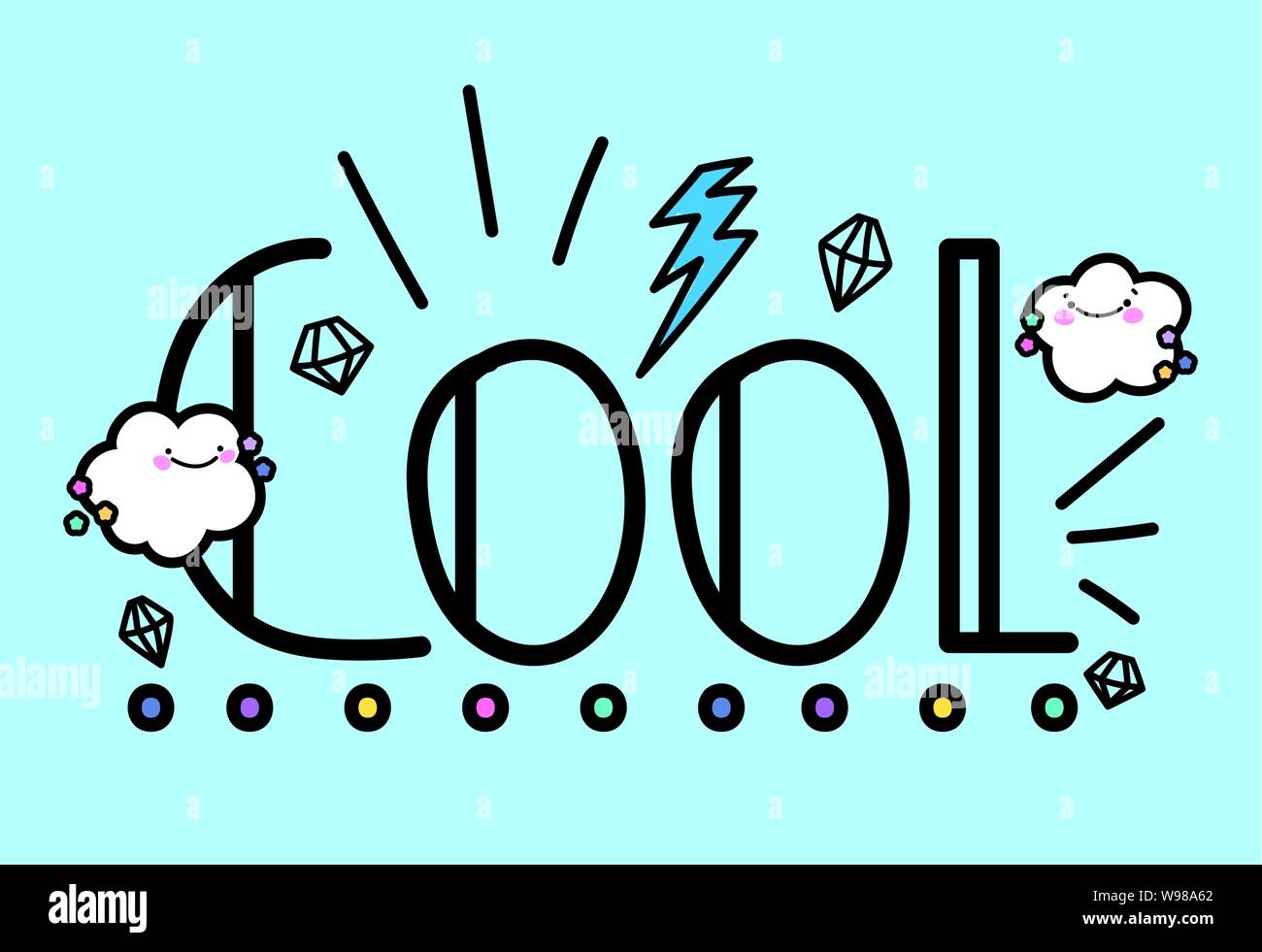 handwritten messages background cool inscription vector illustration ...