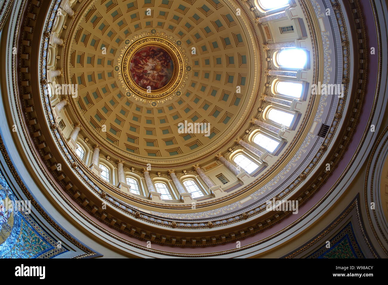Wisconsin State Capitol, Madison, WI USA. Aug 2018. Inside the Capitol ...