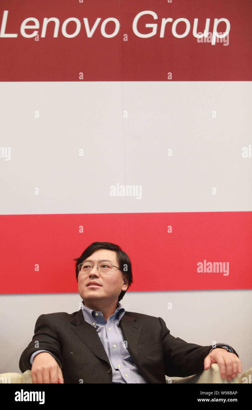 Yang yuanqing chairman lenovo in hi-res stock photography and images - Alamy