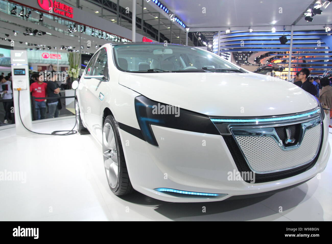 A Luxgen car is on display during the 9th China (Guangzhou ...