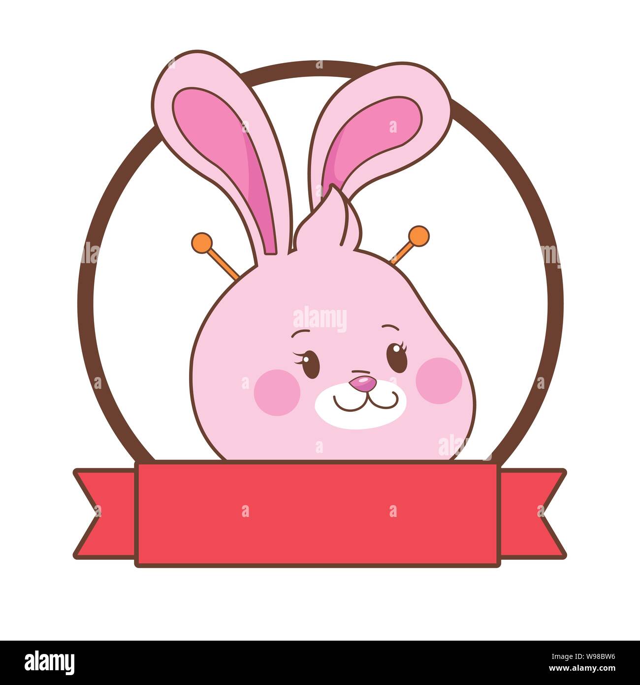 Mid autumn rabbit face cartoon Stock Vector Image & Art - Alamy