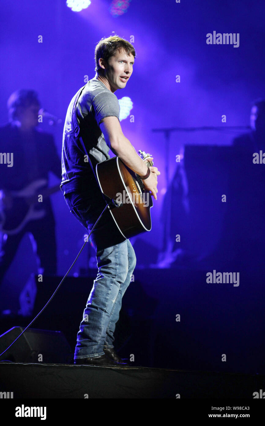 British singer James Hillier Blount, better known by his stage name ...