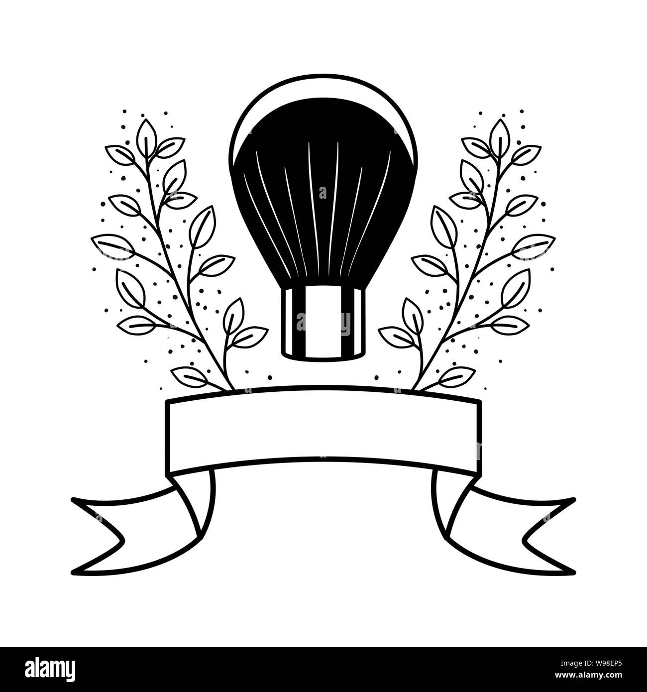 Makeup brushes eye shadow Stock Vector Images - Alamy