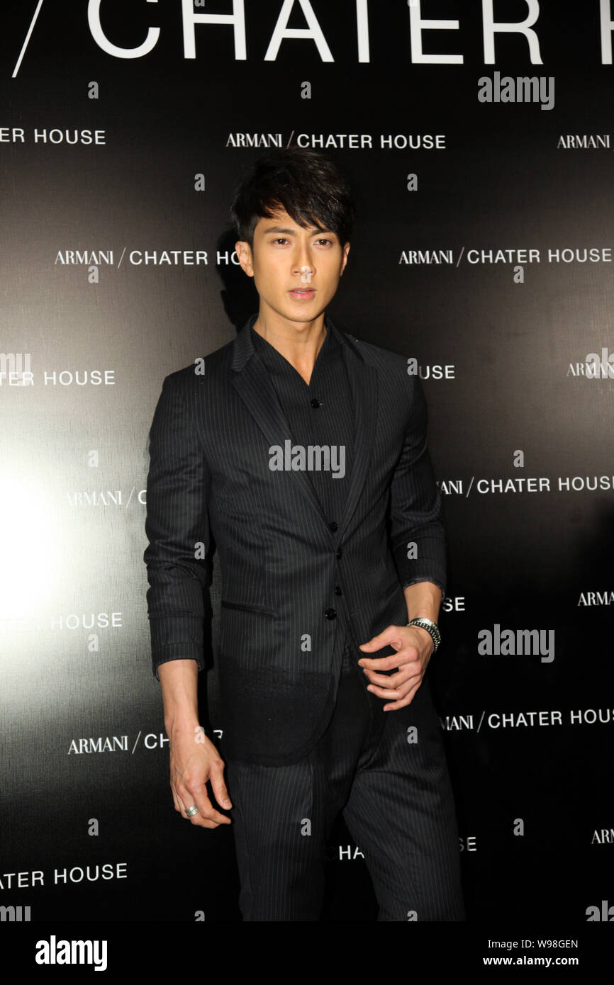 Taiwanese singer and actor Chun Wu attends the opening ceremony of a ...