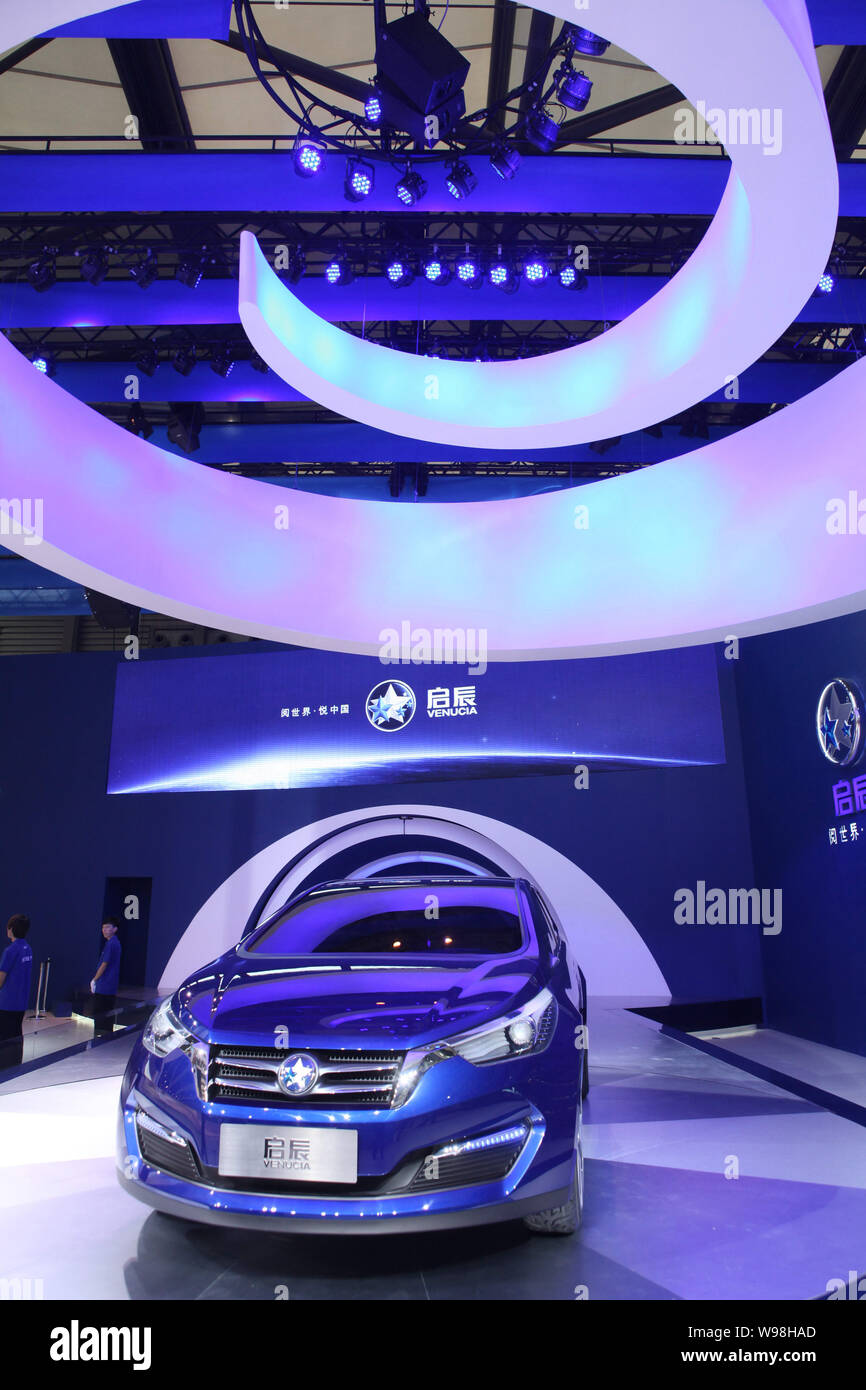 The DFM Venucia is seen on display at the 14th Shanghai International ...