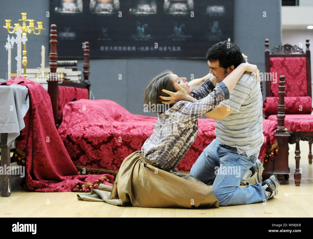 Soprano Nicola Beller Carbone (left) and tenor Aquiles Machado (right ...