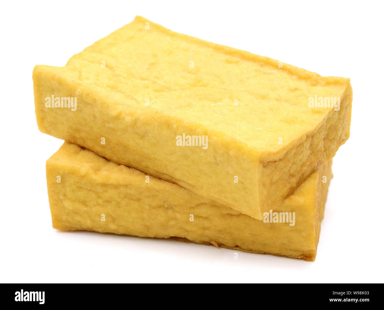 Tofu in isolated white background Stock Photo - Alamy