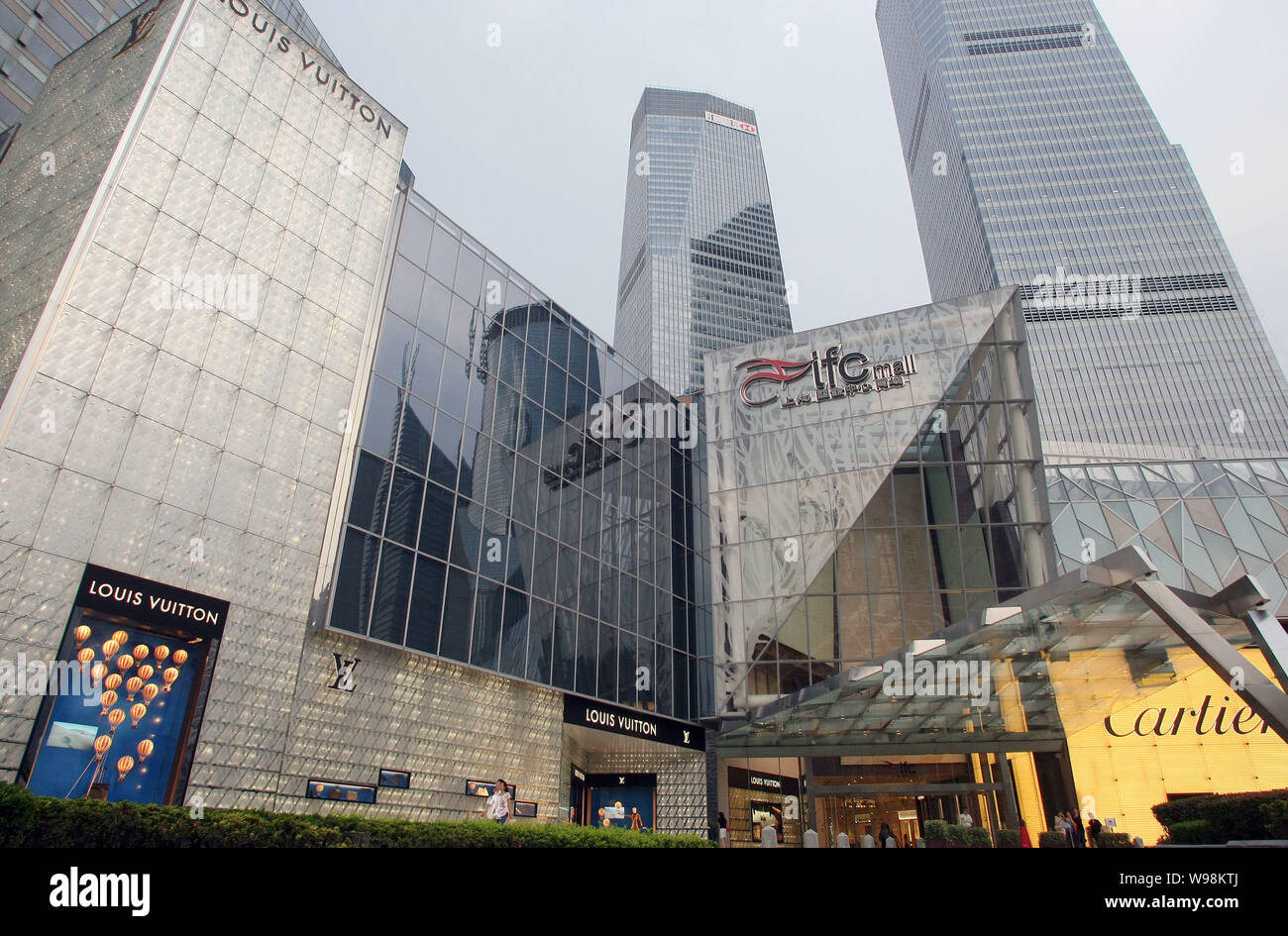 --File--View of Shanghai IFC mall in Shanghai, China, 22 June 2011. The ...