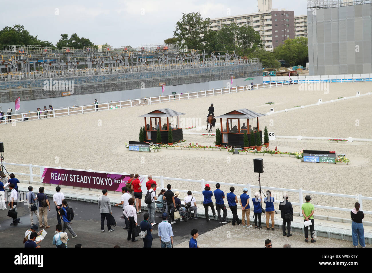 Tokyo, Japan. 12th Aug, 2019. General view Equestrian : READY STEADY ...