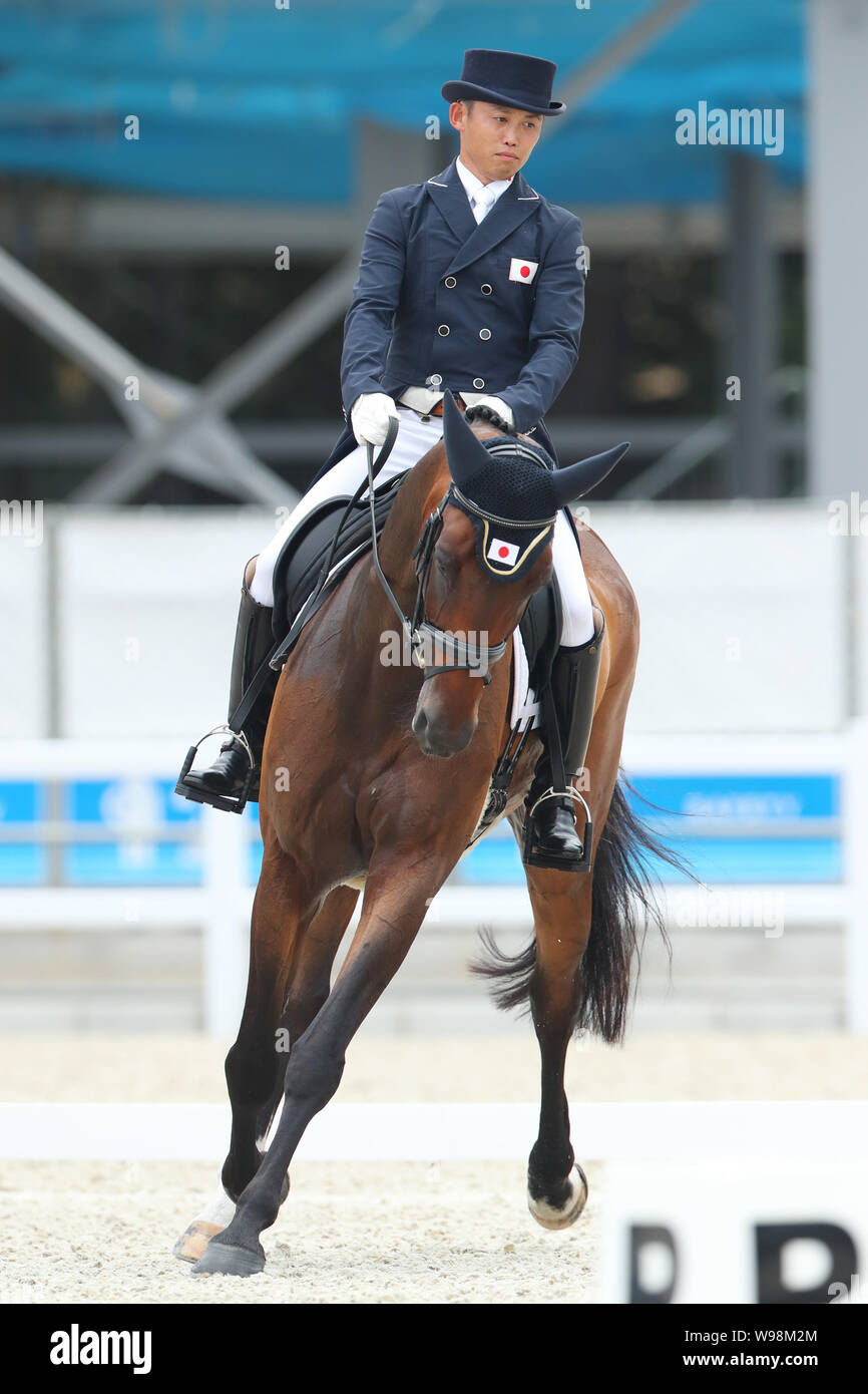 Tokyo, Japan. 12th Aug, 2019. Ä Kazuma Tomoto & Tacoma D'horset (JPN ...