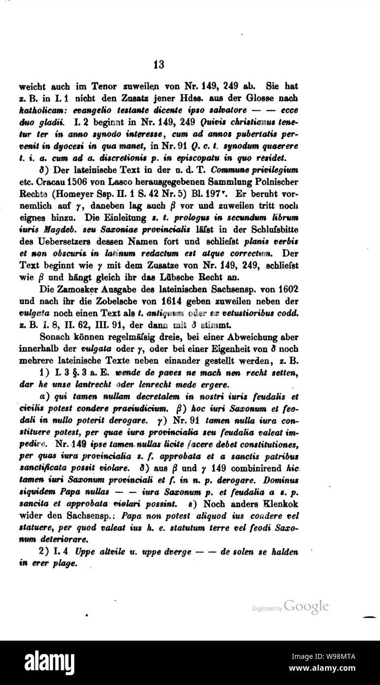 Deutsche Rechtsbücher des Mittelalters 021 Stock Photo - Alamy