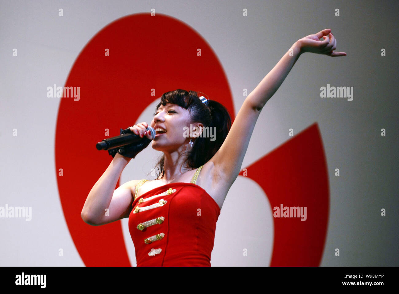 Japanese singer Tamaki Nami of J-POP performs at her concert during the ...