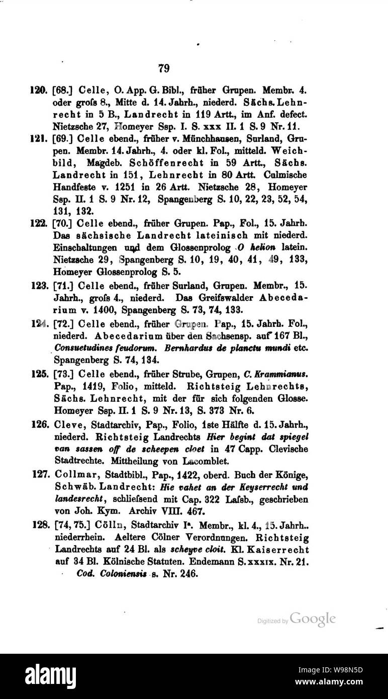 Deutsche Rechtsbücher des Mittelalters 087 Stock Photo - Alamy