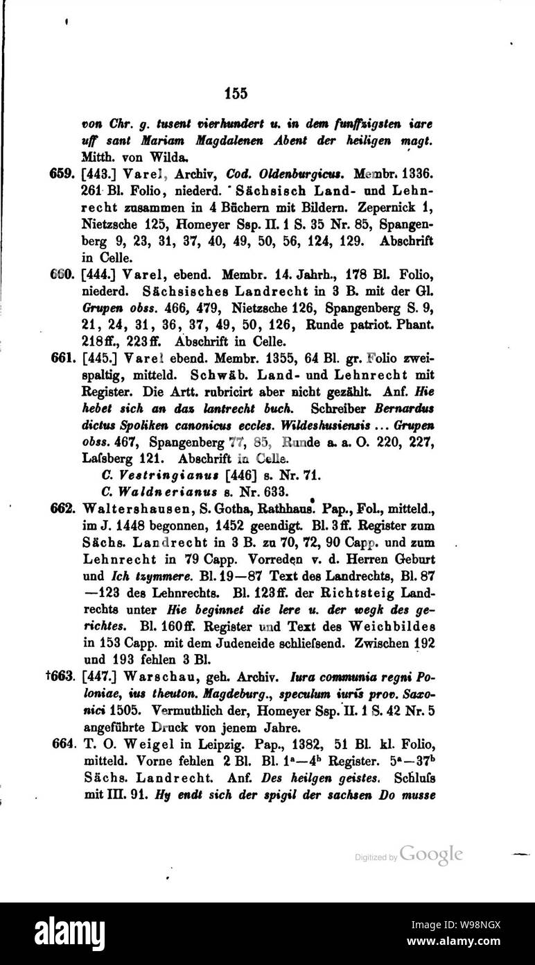 Deutsche Rechtsbücher des Mittelalters 163 Stock Photo - Alamy