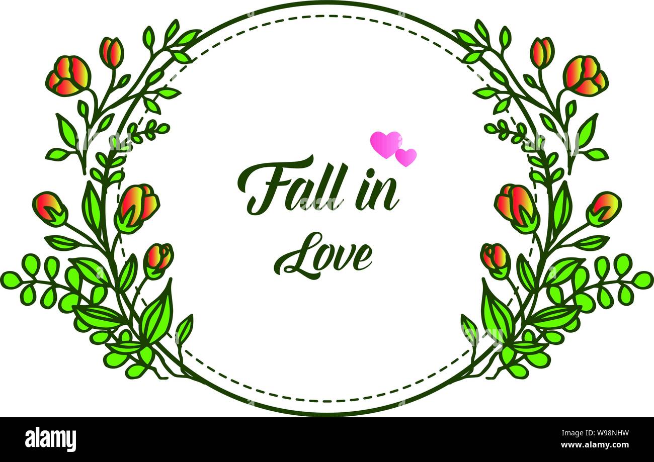 Perfect green leafy flower frame, space for text, for template various ...