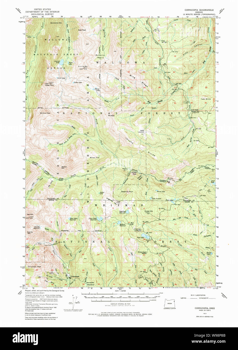 Map of cornucopia hi-res stock photography and images - Alamy