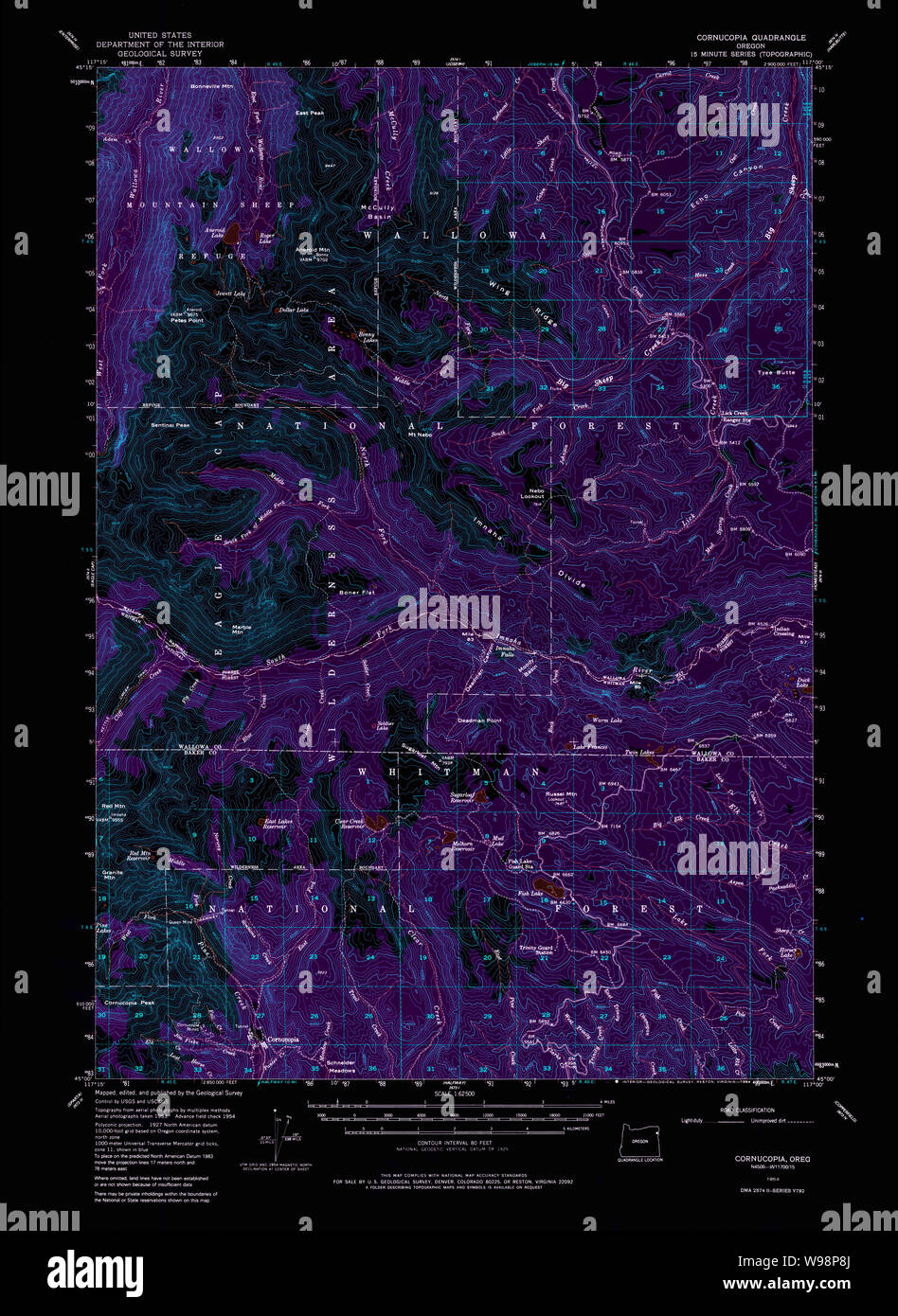 Map of cornucopia hi-res stock photography and images - Alamy
