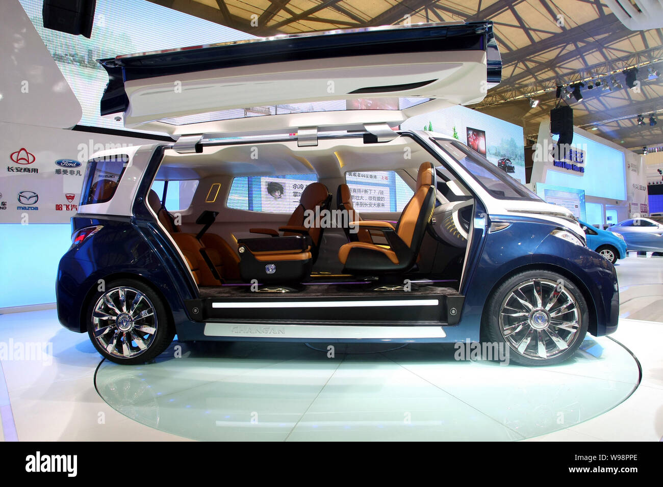The ChangAn VOSS MPV concept is seen on display at the 14th Shanghai ...