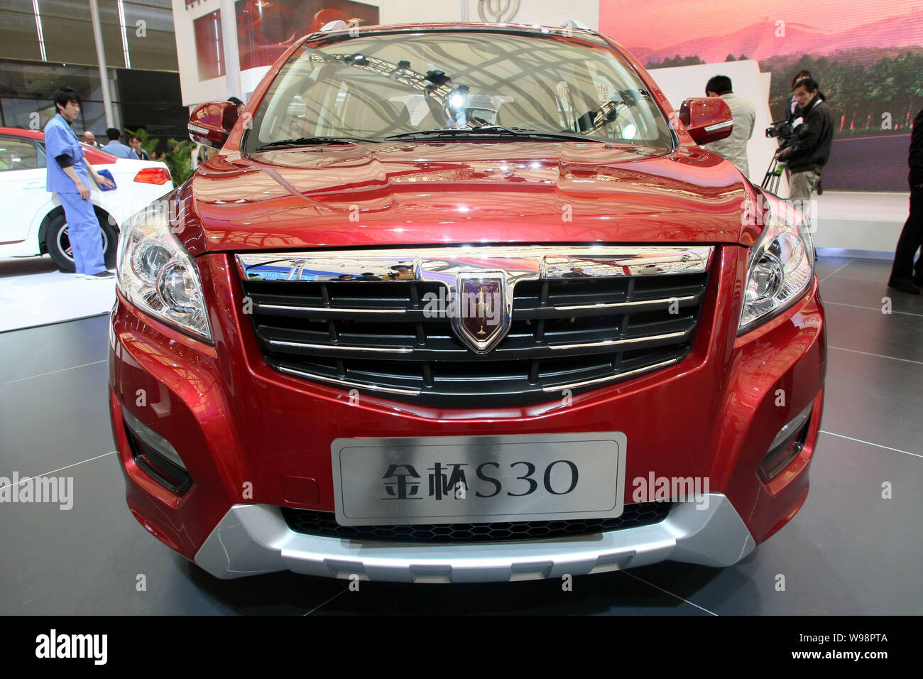 The Brilliance Jinbei S30 is seen on display at the 14th Shanghai ...