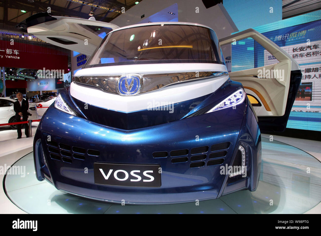 The ChangAn VOSS MPV concept is seen on display at the 14th Shanghai ...