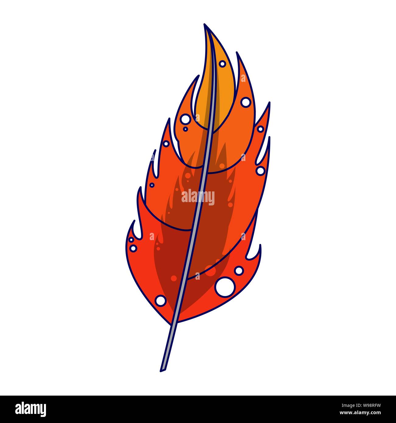 feather plume decoration art cartoon Stock Vector Image & Art - Alamy