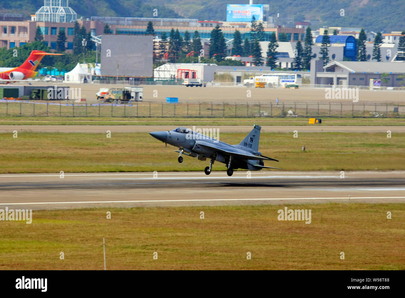 --FILE--China unveils the new JF-17 fighter jet developed jointly with ...
